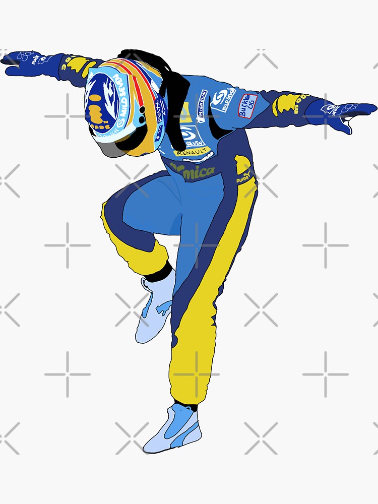 "Fernando Alonso Renault F1" Sticker for Sale by Angel-f1 | Redbubble