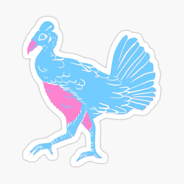 "Transgender Maleo bird" Sticker for Sale by eldyyn | Redbubble