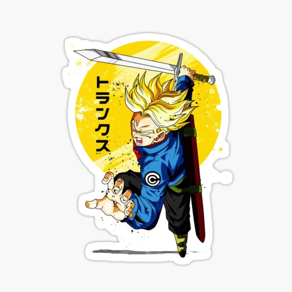 "Super Saiyan Future Trunks Slash Metal Frieza" Sticker for Sale by ...