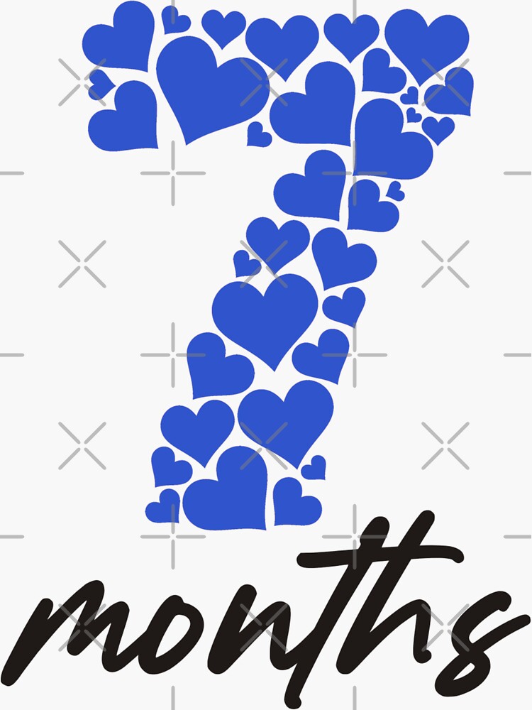 "gift idea for 7 month boy" Sticker for Sale by WOWSOMETHINGNEW | Redbubble