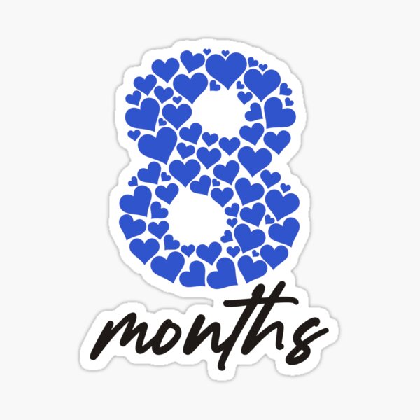 "gift idea for 8 month boy" Sticker for Sale by WOWSOMETHINGNEW | Redbubble