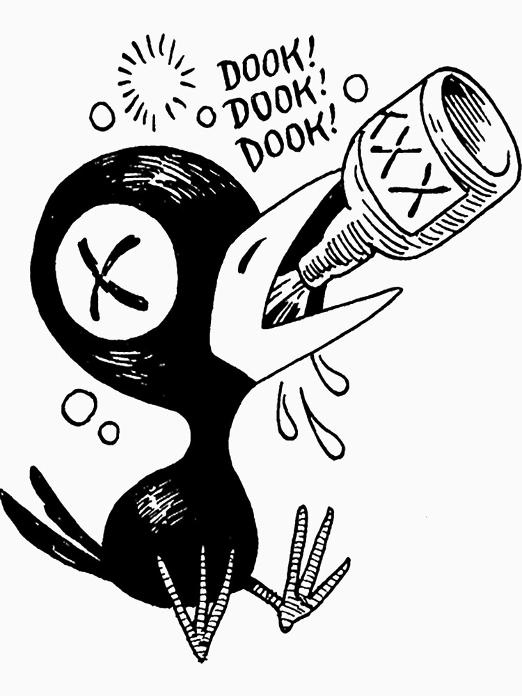 "Drinky Crow Dook! Dook! Dook!" T-shirt for Sale by KobyFeldmos ...