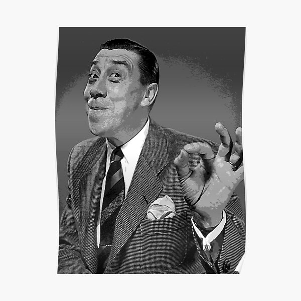 Poster « Portrait de Fernandel », par saintiro | Redbubble