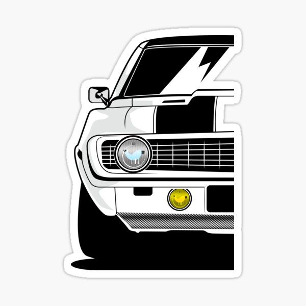 "Camaro 1967 Z28" Sticker for Sale by EtyazaForez | Redbubble