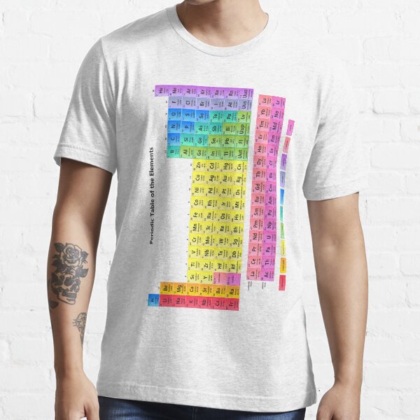 "Detailed Periodic Table of the Elements" T-shirt for Sale by ...