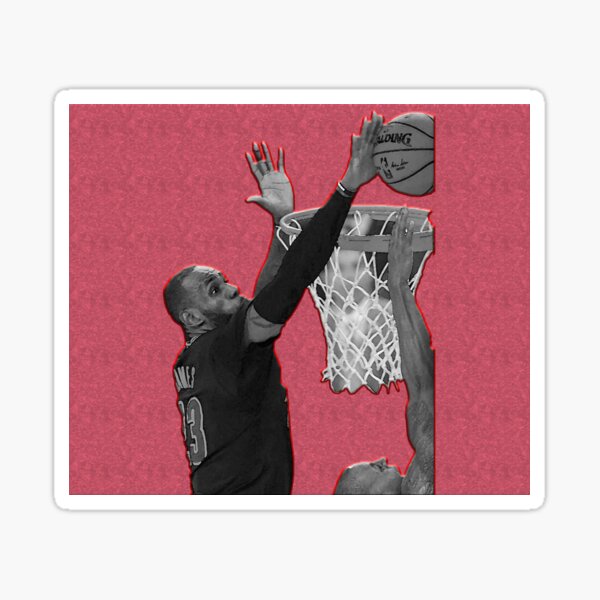 "Lebron James block" Sticker for Sale by Dalius23 | Redbubble