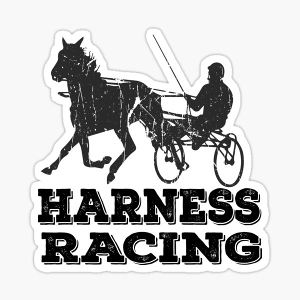 "Harness Horse Racing" Sticker for Sale by ThebestArtshop | Redbubble
