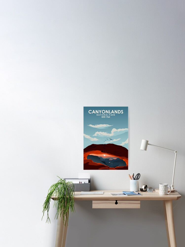 "Canyonlands National park travel poster room decor art" Poster for ...