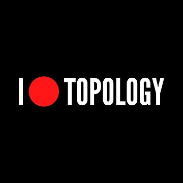 "I love topology math geek joke - black oneline" Essential T-Shirt for ...