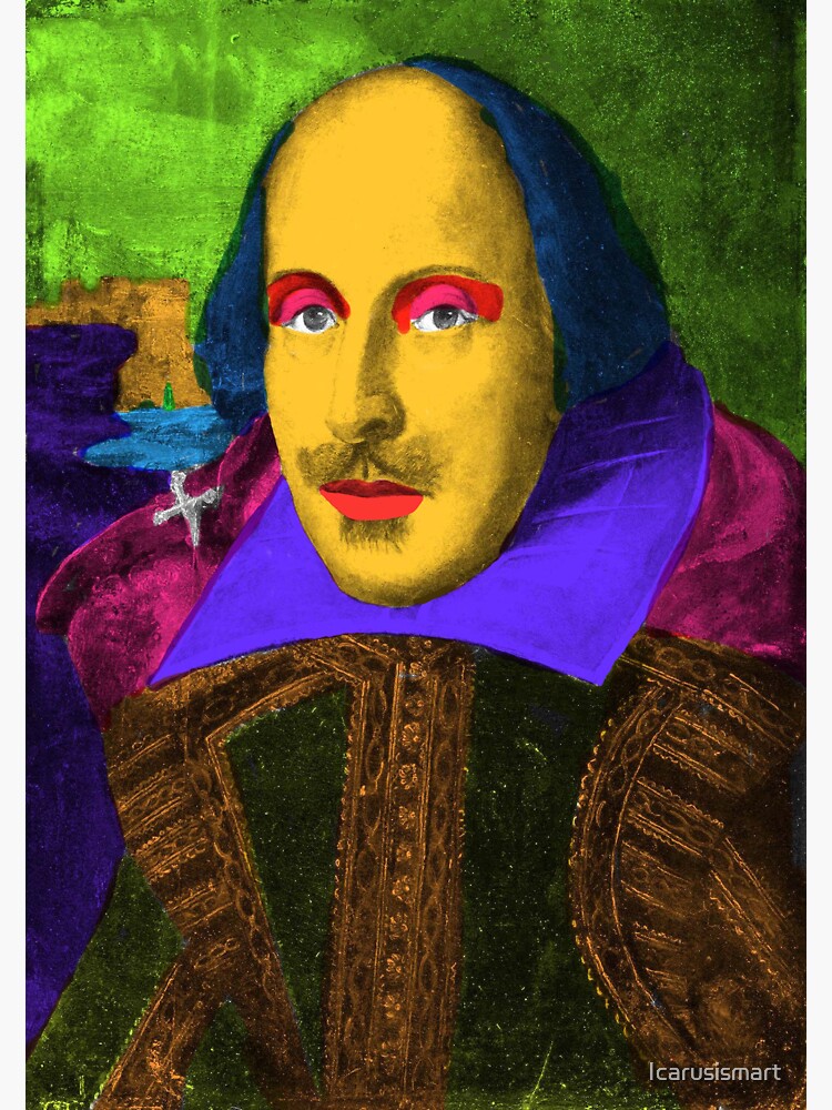 "William Shakespeare Pop Art" Sticker for Sale by Icarusismart | Redbubble