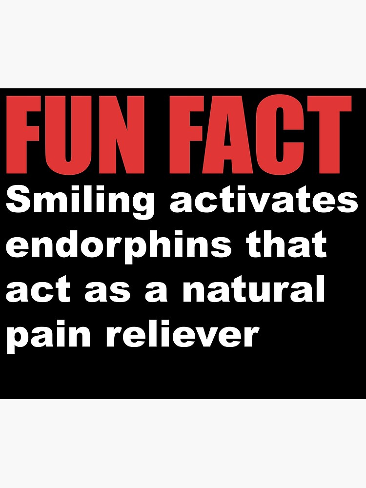 "fun fact smile" Poster for Sale by Dagrell | Redbubble