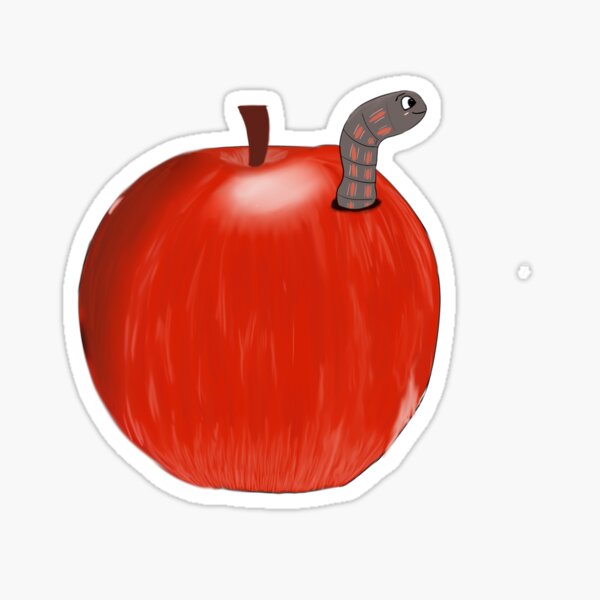 "Shy worm" Sticker for Sale by Taejam | Redbubble