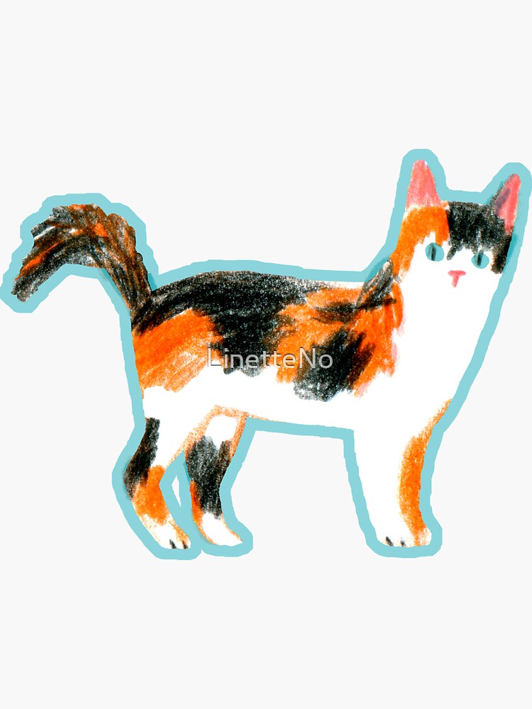 "Calico" Sticker for Sale by LinetteNo | Redbubble