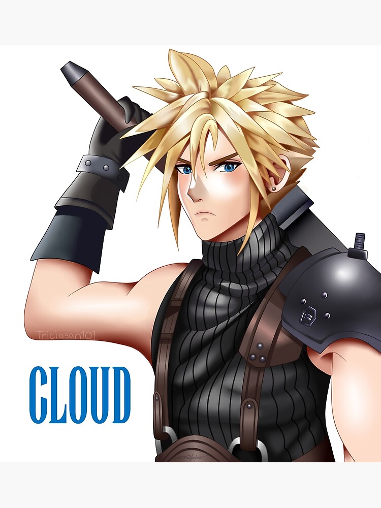 "Cloud Strife Fan Art" Photographic Print by Triciakun | Redbubble