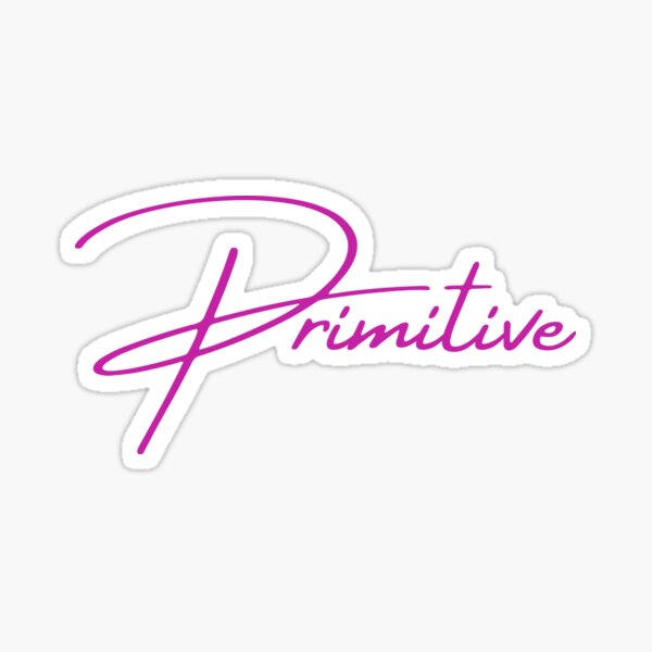 "Primitive" Sticker for Sale by Ron-Revolution | Redbubble
