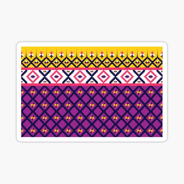 "lovely pattern ethnic" Sticker by Suriyapunlum | Redbubble