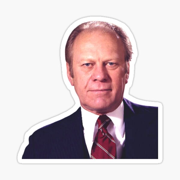 "Gerald Ford Sticker" Sticker by Jiryis06 | Redbubble