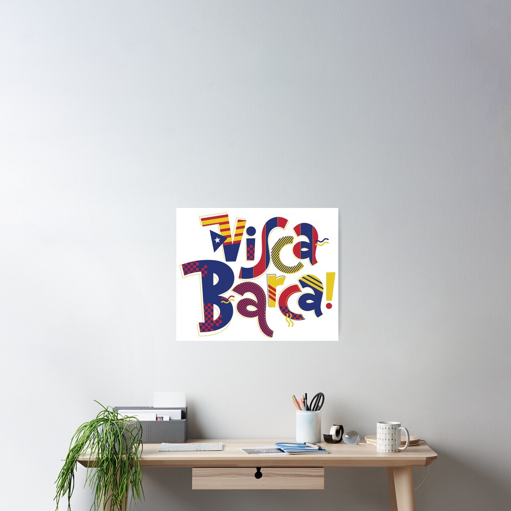 "FC Barcelona - Visca Barca" Poster for Sale by Foottering | Redbubble