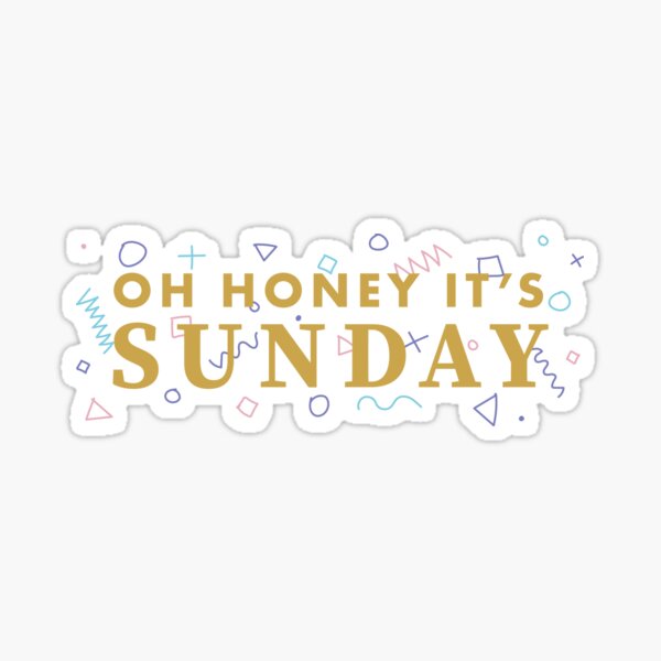"Happy Sunday" Sticker for Sale by stormandrain | Redbubble