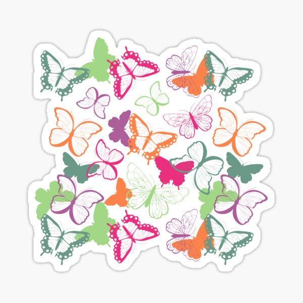 "Purple butterfly emoji " Sticker for Sale by Nanahnania | Redbubble
