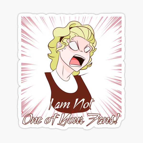 "Not a Fan" Sticker for Sale by princeeric89 | Redbubble