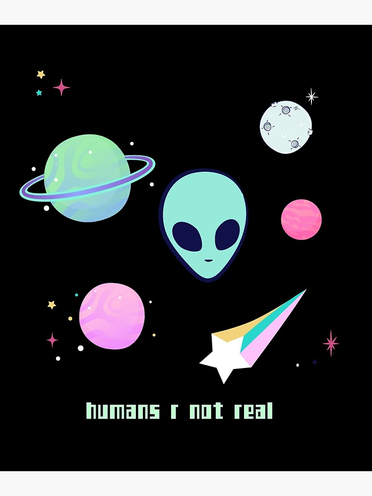 Póster «Aliens y2k Galaxy Espacio exterior Pastel Goth Nerd» de cvt01 ...