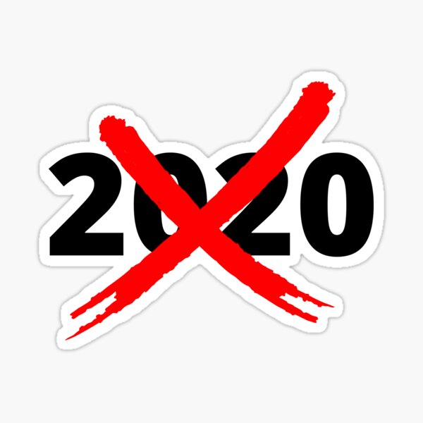 "Happy Sad Year 2020" Sticker by PatrasCrew | Redbubble