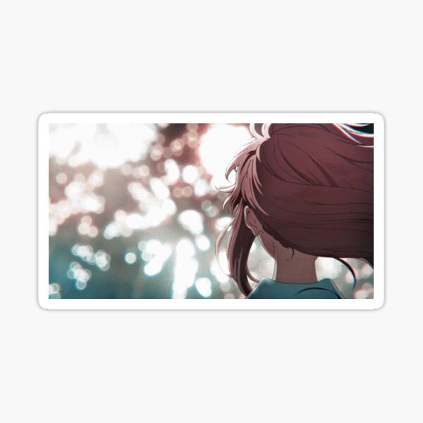 "Shoko Nishimiya Sticker" Sticker by sadeadart | Redbubble