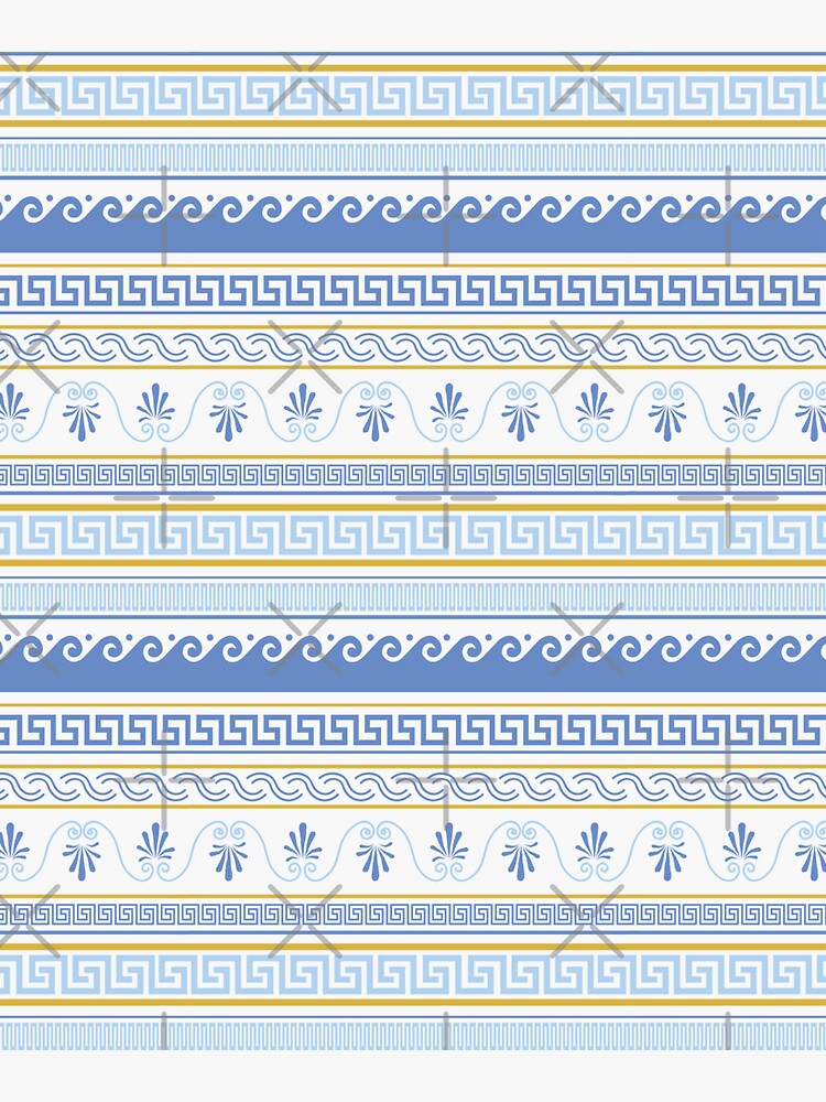 "Ancient Greek geometric pattern" Sticker for Sale by LilianGrfld ...