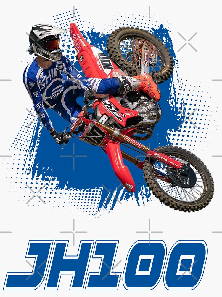 "Josh JH100 Hansen motocross legend Dirt bike Champion 100 Gift Design ...