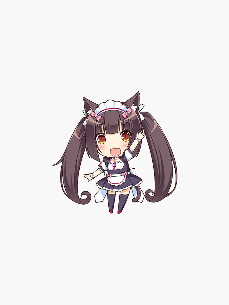 "Nekopara Chocola Chibi" Sticker for Sale by MasterKenobi | Redbubble