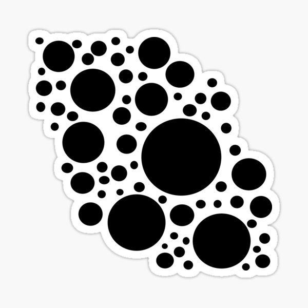 "A series of spots" Sticker for Sale by Junglebookshelf | Redbubble