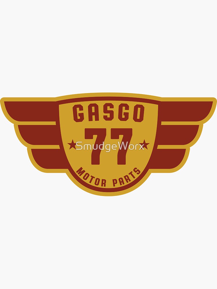 "GasGo Retro Badge Logo" Sticker for Sale by SmudgeWorx | Redbubble