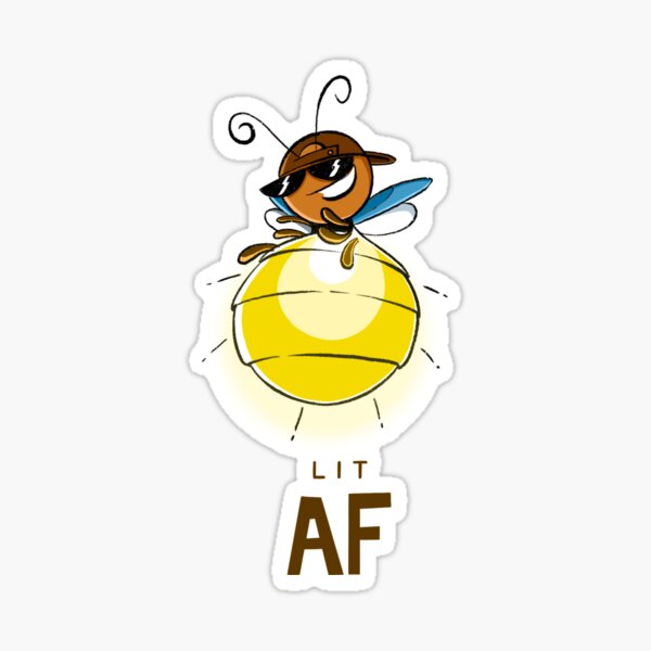 "Lit af firefly rapper" Sticker for Sale by DeepamJain | Redbubble