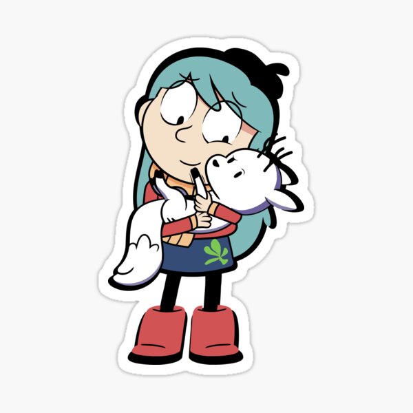 "hilda netflix hugging cute deerfox" Sticker for Sale by RB-Store ...