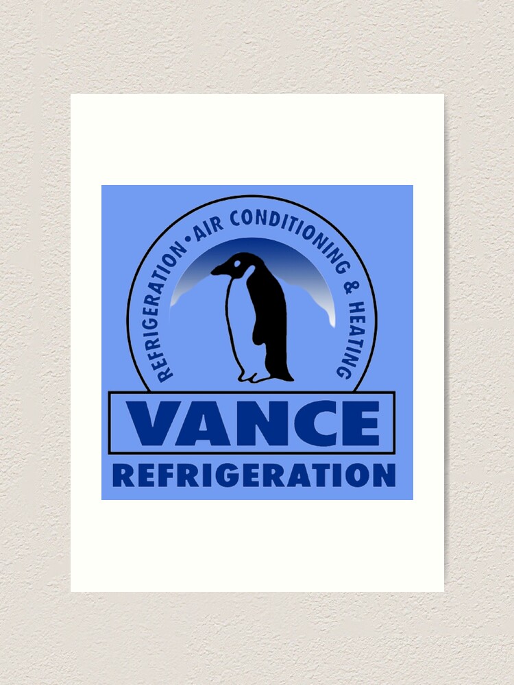 "Bob Vance Vance Refrigeration Logo`" Art Print for Sale by ...