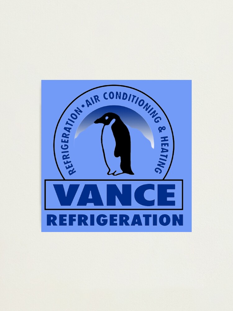 Lámina fotográfica «Logotipo de Bob Vance Vance Refrigeration» de ...