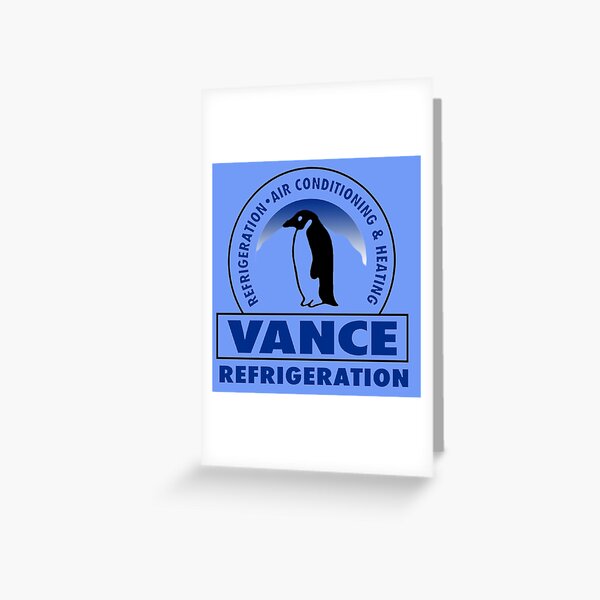 "Bob Vance Vance Refrigeration Logo`" Greeting Card for Sale by ...