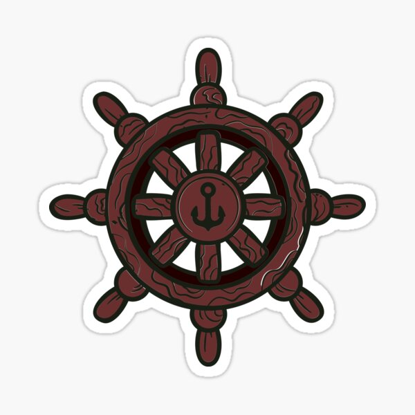 "Rudder Neo Traditional Style Seafarer" Sticker for Sale by Sailor-One ...