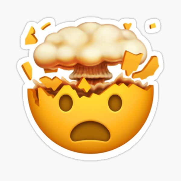 Shocked Emoji Stickers | Redbubble