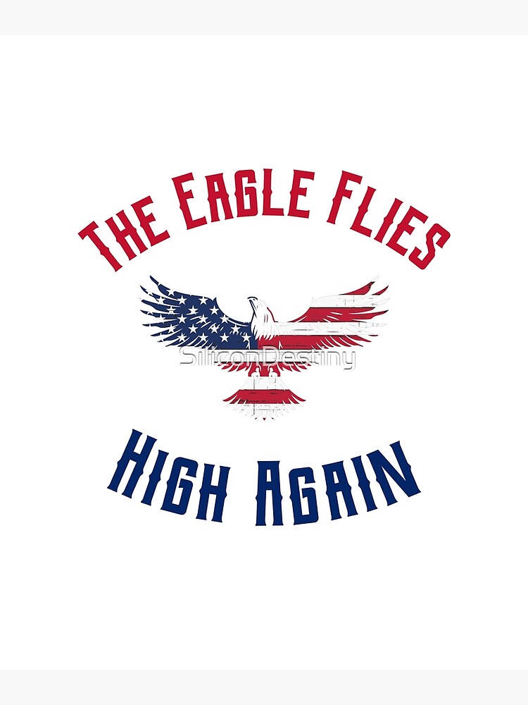 America Eagle Flies Again Wings Usa Flag 01 20 2021 White