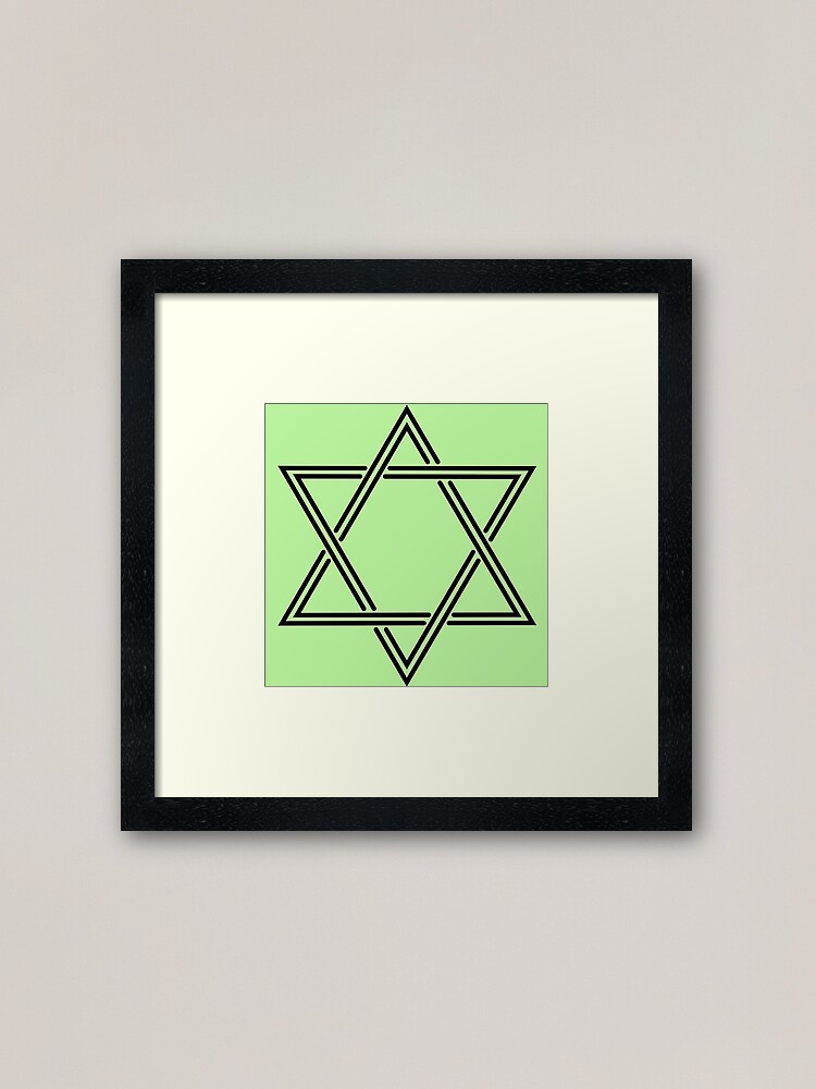 "Star made of two interlaced triangles" Framed Art Print by ...