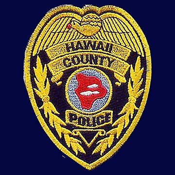 "Hawaii County Police Department" Sticker for Sale by Lawrence Baird ...