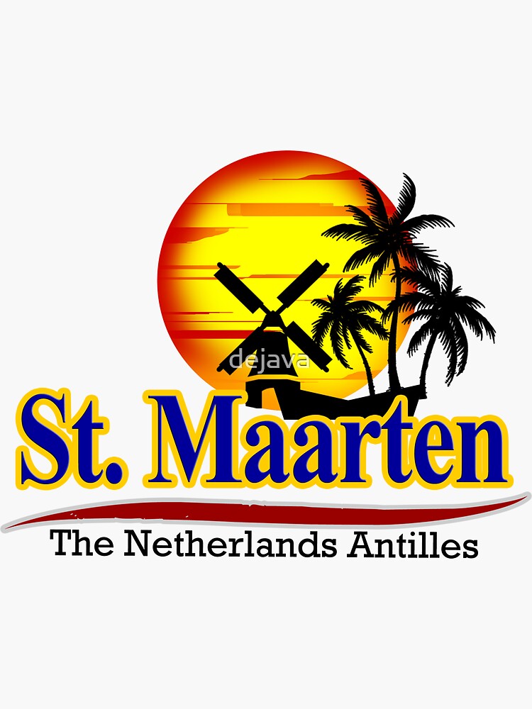 "St. Maarten, The Netherlands Antilles" Sticker for Sale by dejava ...