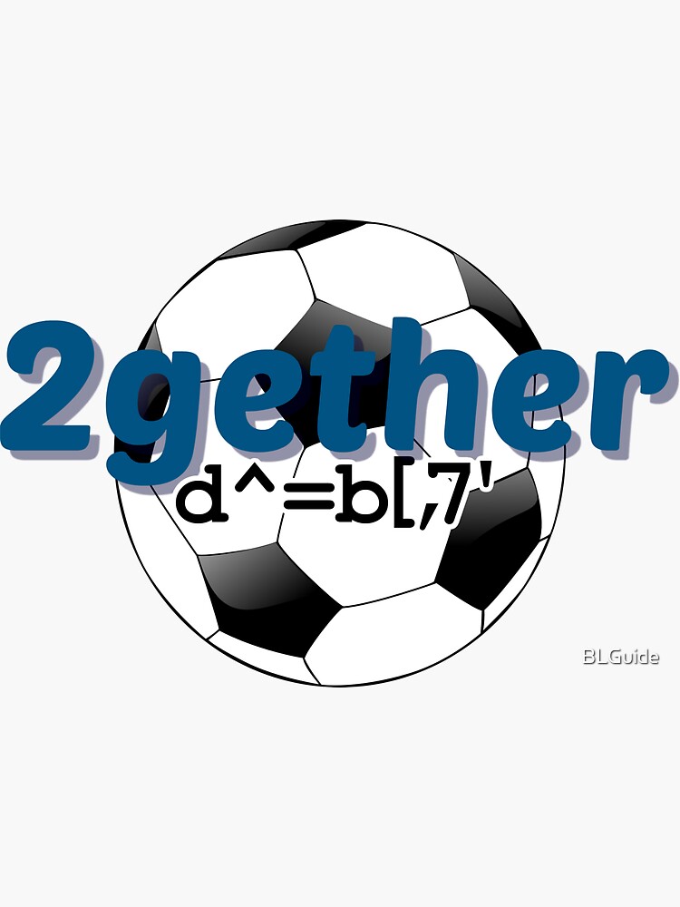 Pegatina «Diseño de Logo de 2gether Soccer» de BLGuide | Redbubble