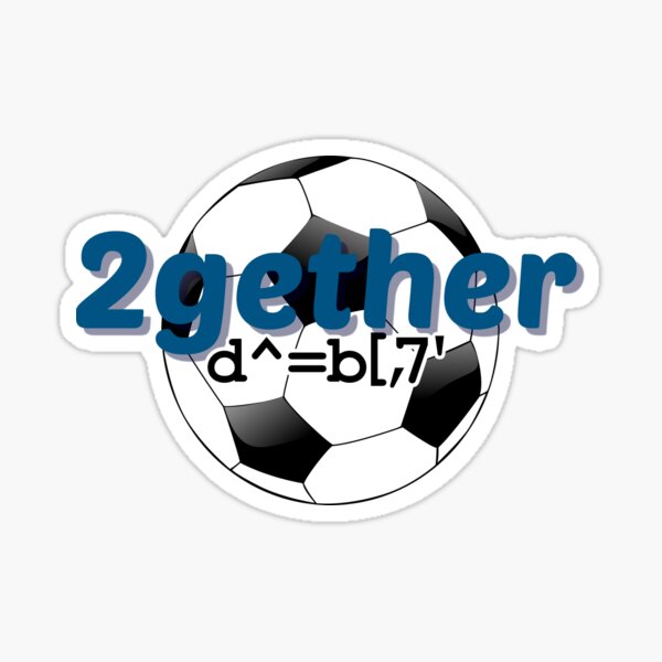 Pegatina «Diseño de Logo de 2gether Soccer» de BLGuide | Redbubble