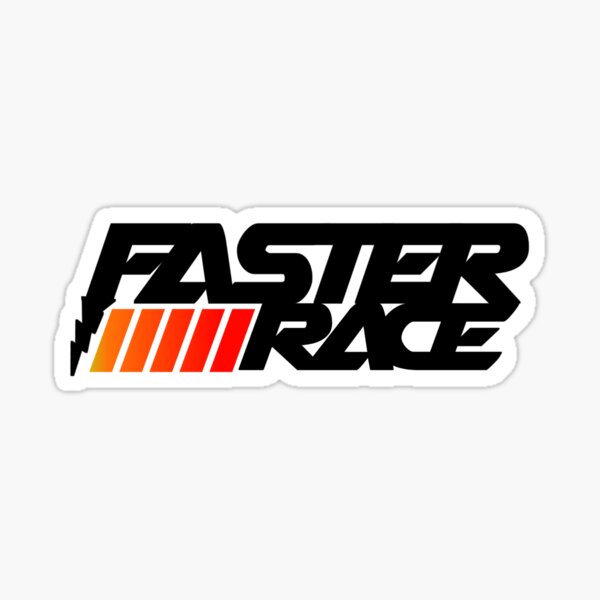"Faster Race" Sticker for Sale by irgiajipamugi | Redbubble