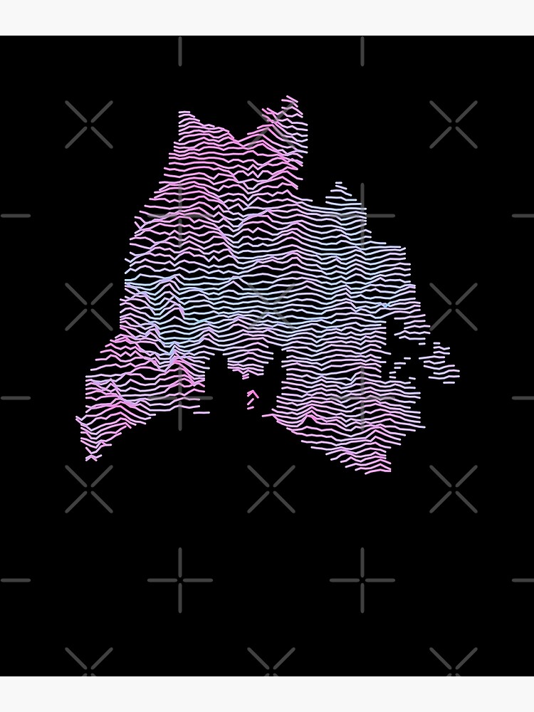 "Nashville Pleasures - Unknown Elevations Retro Minimalist Lines ...