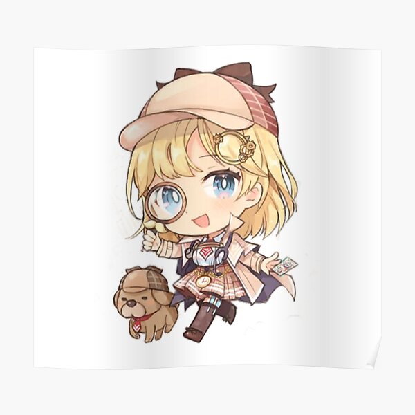 "Amélia Watson chibi" Poster by World-of-manga | Redbubble