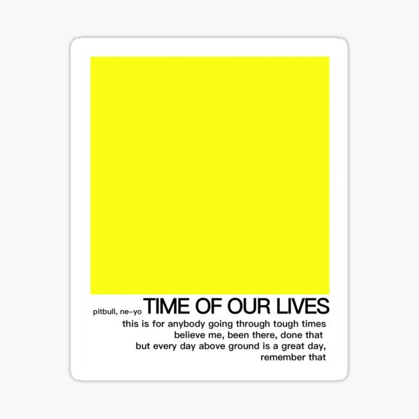 "Time Of Our Lives - PANTONE SWATCH" Sticker for Sale by ethelabel ...